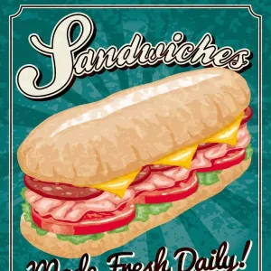 Advert / Sandwich Man 19C Our beautiful Wall Art and Photo Gifts ...