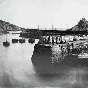 Fine Art Print of Scenes in Polperro, Cornwall. 1973