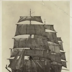 The 1886 square-rigger ship Balclutha, side view available as Framed ...