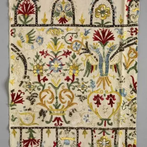 Border Strips of a Skirt, 1600s 1700s. Creator: Unknown