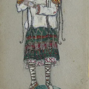 Fine Art Print of Vaslav Nijinsky in the Ballet Jeux by Claude Debussy