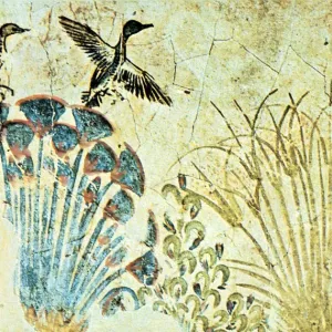 Fowling in the marshes. ca. 1400 BC. 18th Dynasty Our beautiful Wall ...