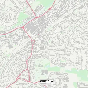 Santa Claus on skis on a French Christmas postcard