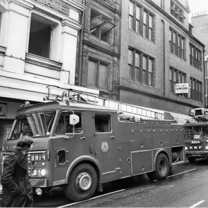 Fire engines rush out of Pilgrim Street fire station in #21314416