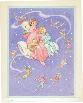 Fairies And Pixies Drawings Wise Owl And Pixies Our Beautiful Wall Art