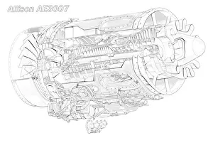 Aeroengines - Jet Cutaways Prints