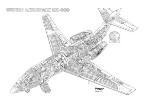 Business Aircraft Cutaways Prints