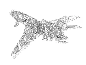 Business Aircraft Cutaways Prints