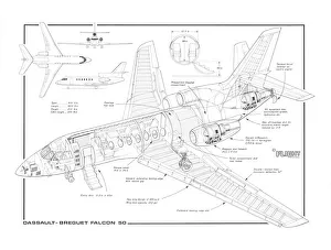Business Aircraft Cutaways Prints