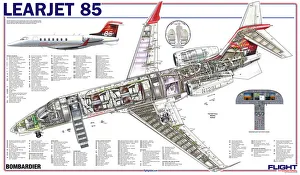 Business Aircraft Cutaways Prints