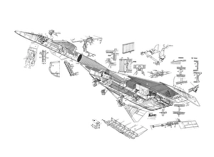 Military Aviation 1946-Present Cutaways Prints