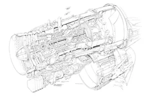 Aeroengines - Jet Cutaways Prints