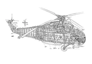 Military Helicopter Cutaways Prints