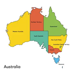 Australia Map With Country Names World Hot Country Map Australia