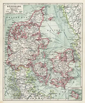 Denmark (Maps Charts) Collection - Digital Wallpapers