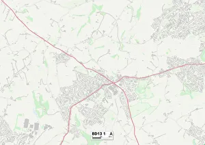 BD - Bradford (Postcode Sector Maps) (Map Marketing)