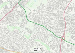 BD - Bradford (Postcode Sector Maps) (Map Marketing)