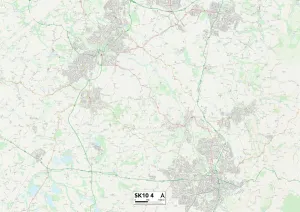 SK - Stockport (Postcode Sector Maps) (Map Marketing)