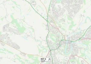 DH - Durham (Postcode Sector Maps) (Map Marketing)