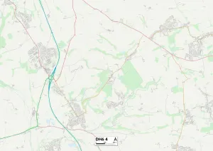 DH - Durham (Postcode Sector Maps) (Map Marketing)
