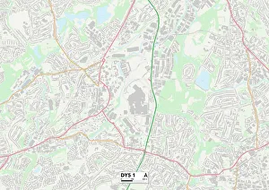 DY - Dudley (Postcode Sector Maps) (Map Marketing)