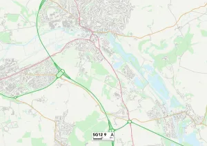 SG - Stevenage (Postcode Sector Maps) (Map Marketing)