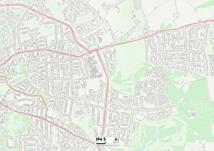 IP - Ipswich (Postcode Sector Maps) (Map Marketing)