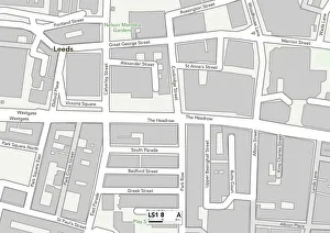 LS - Leeds (Postcode Sector Maps) (Map Marketing) Our beautiful Wall ...
