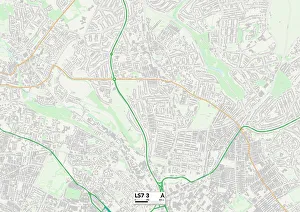 LS - Leeds (Postcode Sector Maps) (Map Marketing) Our beautiful Wall ...