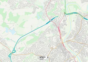 NP - Newport (Postcode Sector Maps) (Map Marketing)