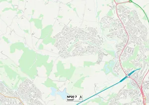 NP - Newport (Postcode Sector Maps) (Map Marketing)