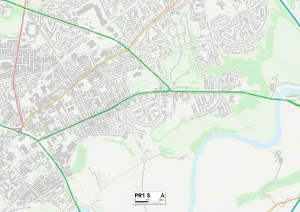 PR - Preston (Postcode Sector Maps) (Map Marketing)
