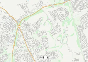PR - Preston (Postcode Sector Maps) (Map Marketing)