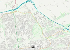 PR - Preston (Postcode Sector Maps) (Map Marketing)