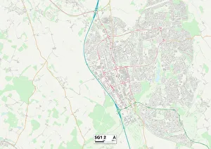 SG - Stevenage (Postcode Sector Maps) (Map Marketing)