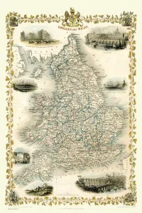 Old English Map Gallery of Photo Prints and Gifts