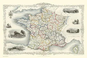Old Map Of France Gallery of Photo Prints and Gifts