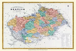 Old County Map Of Berwick Collection of Photo Prints and Gifts