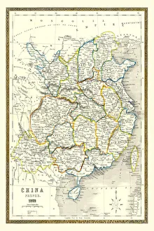 Old Chinese Map Collection of Photo Prints and Gifts